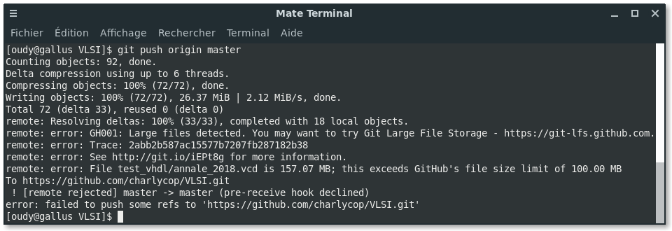 Supprimer un fichier sur GIT - github par Charlycop - page 1 - OpenClassrooms